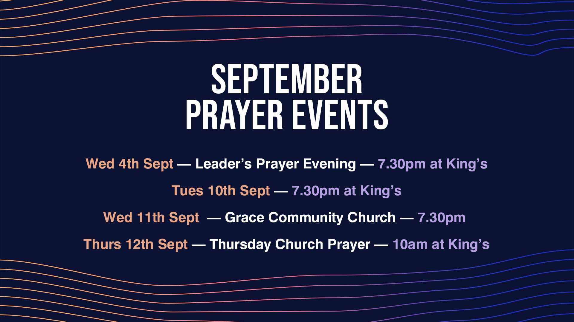 King's Church Eastbourne — Upcoming Events